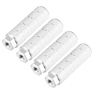 X AUTOHAUX 4pcs Aluminum Alloy Rear Foot Pegs Footrests Universal Silver Tone for BMX MTB Bike Bicycle Fit 3/8 Inch Axles