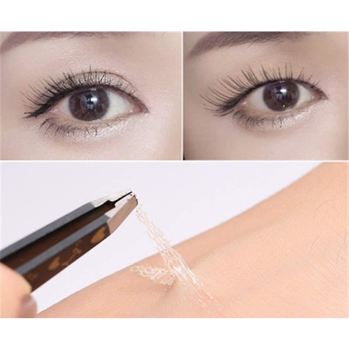 sheng'hang 200pair (400pcs) Non Sticky By a Box Makeup Breathable Lace Eyelid Tape - Big Eye Decoration Invisible Double Fold Eyelid Shadow Sticker Perfect for Hooded Droopy Uneven Mono-eyelids (B)