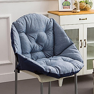 RUNLAIKEJI Office Chair Cushion,Non Slip seat Cushion with tie Straps,Semi-Enclosed one seat Cushion,Thickened and Soft Chair Cushion,Suitable for Dining Chairs,Office Chairs,Gaming Chairs,Armchair