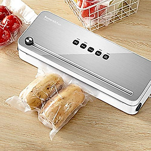 Bonsenkitchen Food Bags Rolls, 2 Pack 8" x 50' Sous Vide Cooking Bags (Total 100 feet), BPA Free 8 Inch Customized Size Food Vacuum Sealer Bags