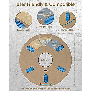 PLA Plus Black and Electric Blue Bundle, 3D Printing Filament Professional Tough PLA Plus 1.75mm Dimensional Accuracy +/- 0.05 mm, 1kg/Spool