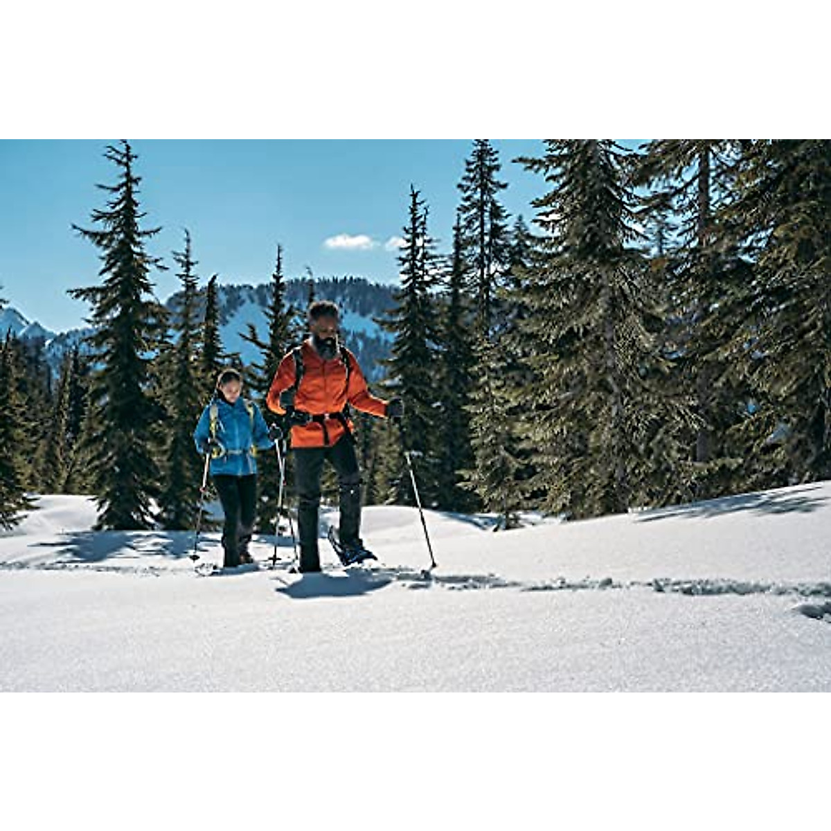 Crescent Moon Men's Backcountry Snowshoes - Gold 10 (Lollipop Blue)