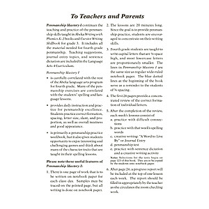 Penmanship Mastery I - Abeka 4th Grade 4 Cursive Penmanship Student Work Book