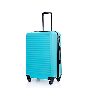 Tripcomp Carry On Luggage Lightweight Hardside suitcase with Spinner Wheels, Carry-On 20-inch, Turquoise