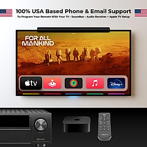 Function101 F101-ATVRM Replacement Button Remote for Apple TV | Infrared Connectivity | 2 AAA Batteries Included