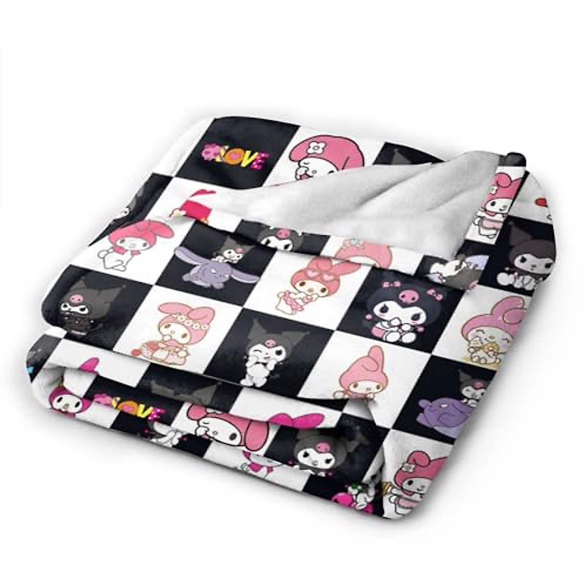 Kawaii Super Soft Blanket Cute Cartoon Blanket Plush Blanket All Season Flannel Fleece Blanket for Kids Adult Style 1-50“*40”