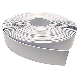 NickHouse 2" x20' ft Vinyl Outdoor Patio Lawn Furniture Repair Strap Strapping Matte Finish (White) + 20 Free Rivets!