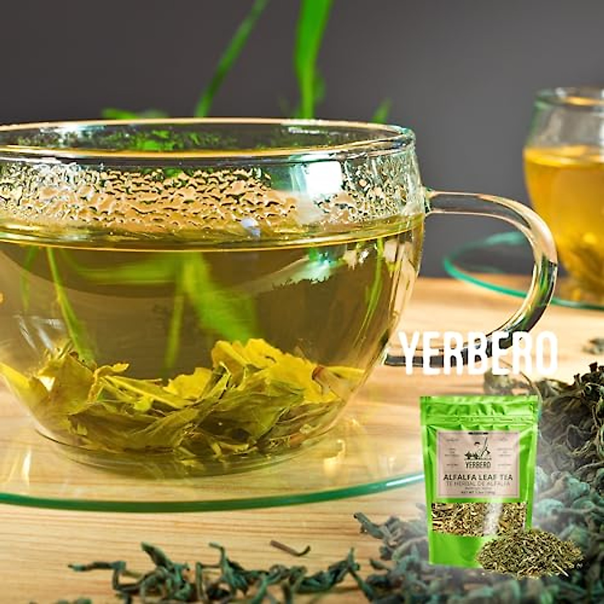 Yerbero - Alfalfa Loose Herbal Tea 3.5oz (100gr) | Medicago Sativa | Te de Alfalfa | Stand Up Resealable Bag Crafted By Nature100% All Natural Fresh Tea | Non-GMO | From Mexico