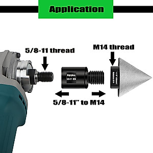 1pcs Angle Grinder Adapter Different Thread Diamond Core Bits Drill Grinder Cutter 5/8-11 Female to M14 Male.