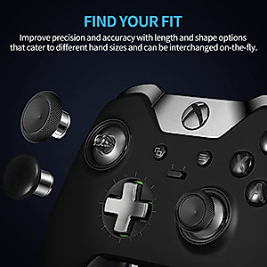 Elite Controller Thumbsticks Replacement – 6 in 1 Original Swap Magnetic Analog Thumb Sticks Set Joystick Parts Repair Accessories Kit for Xbox One Elite Controller Series 1 (Model 1698)