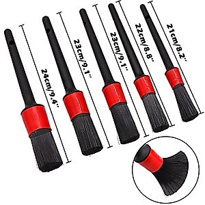 Sunxeke 16Pcs Car Detailing Brushes Cleaning kit Automotive Cleaning Tools Set for Interior,Air Vents,Dashboard,Exterior,Wheels, etc.N-023