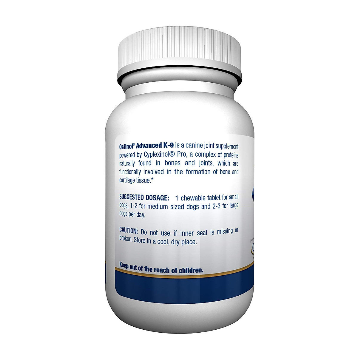 Ostinol Advanced K-9. Dogs Bone & Joint Supplement. Stem Cell Activation Certified. Bio Active Protein Complex for Maintaining Mobility and Joint Function. 90 Chewable Bone-Shaped Tablets