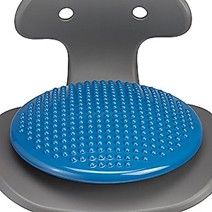 Gaiam Kids Wobble Cushion Wiggle Seat Balance Disk for Flexible Seating - Classroom Kids Student Desk Exercise Chair for Sensory & Stability - Blue