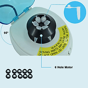 𝟐𝟎𝟐𝟑 𝐔𝐩𝐠𝐫𝐚𝐝𝐞𝐝 Mini Lab Centrifuges Machine, 𝟒𝟎𝟎𝟎𝐫𝐩𝐦 Mini Portable Desktop Centrifuge Laboratory, 2 Rotors for 2ml/1.5ml/0.5ml/0.2ml Centrifuge Tubes - 110v