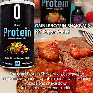 Omnitrition Omni Protein Shake Mix (No Sugar Added), Unflavored, 14.6 oz