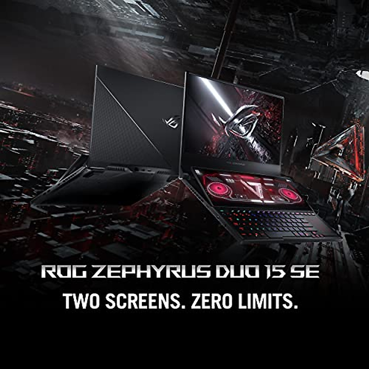 ASUS ROG Zephyrus Duo SE 15 Gaming Laptop, 15.6” 300Hz IPS Type FHD Display, NVIDIA GeForce RTX 3060, AMD Ryzen 9 5980HX, 16GB DDR4, 1TB PCIe SSD, Per-Key RGB Keyboard, Windows 10 Home, GX551QM-ES96