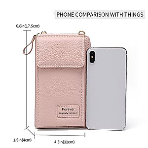 myfriday Small Leather Shoulder Bag, Crossbody Bag CellPhone Wallet Purse Lightweight Crossbody Handbags for Women