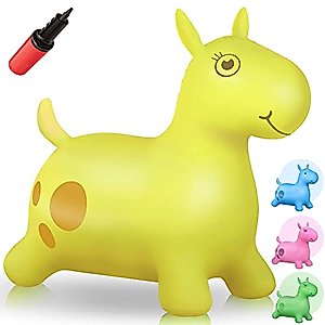 WALIKI Hopping Horse Hopper | Johnny The Bouncy Horse | Jumping Horse for Toddlers (Yellow)