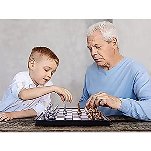 Chess Set Travel Magnetic Chess Set (12.6 Inches) - Folding, Portable, and Educational Board Game