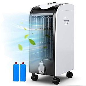 Toolsempire Evaporative Air Cooler,Portable Air Cooler Fan with Humidifier and Fan with 3 Speeds,Bladeless Air Cooler,Filter Knob Control,Universal Wheels for Indoor Home Office,24 inch