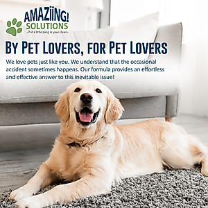 Amaziing Solutions 2-Pack Pet Stain and Odor Remover Enzyme Cleaner, Pet Urine Odor Eliminator Spray w/Gallon Refill - All Purpose Cleaner to Eliminate Pet Odor for Carpet and Hardwood Floors