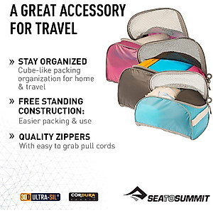 Sea to Summit Travelling Light Packing Cell Modular Travel Organizer, Medium, Black