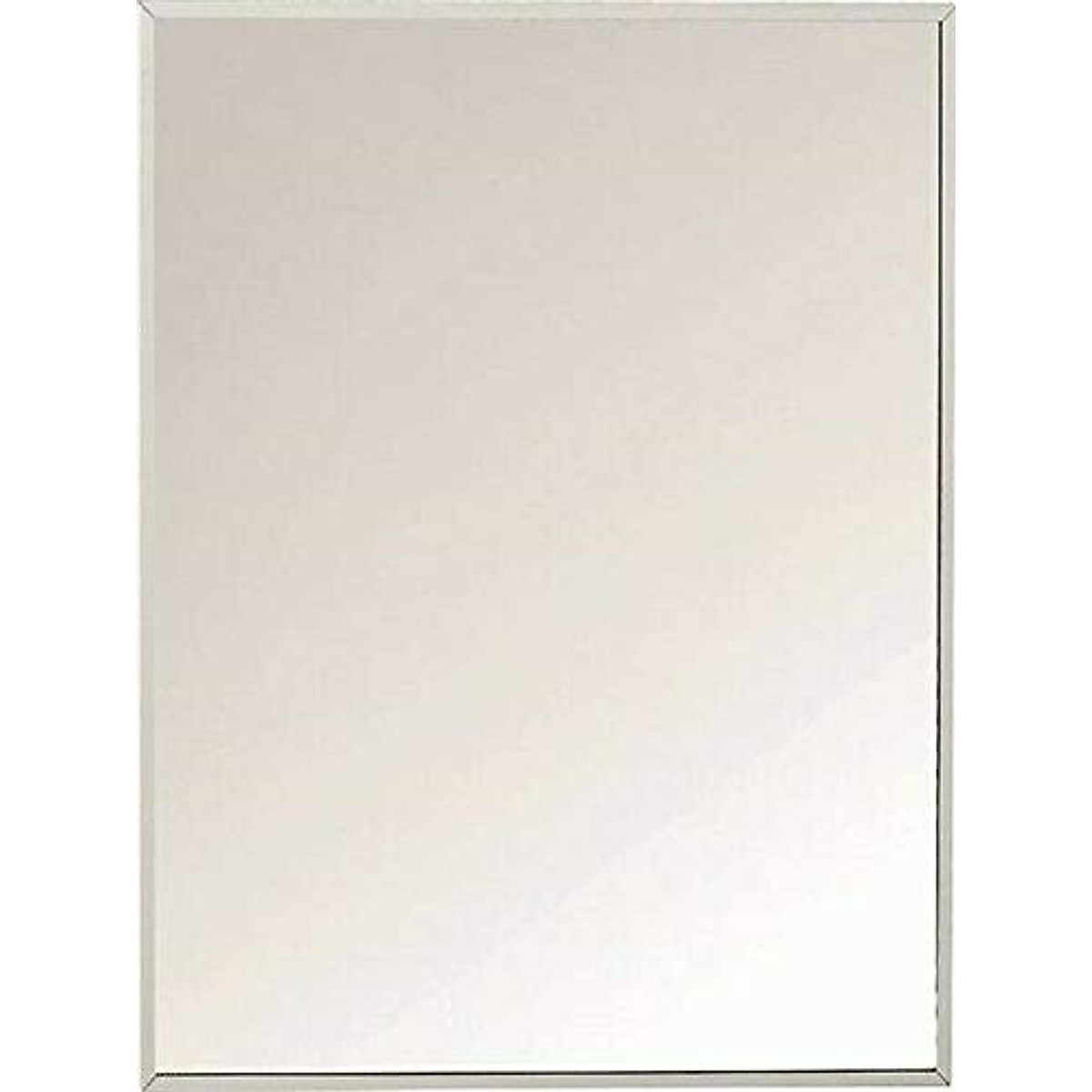 Zenith Products X311 Stainless Steel Frame Swing Door Medicine Cabinet, Surface or Recess Mount, 16.13" x 20.13" x 4"
