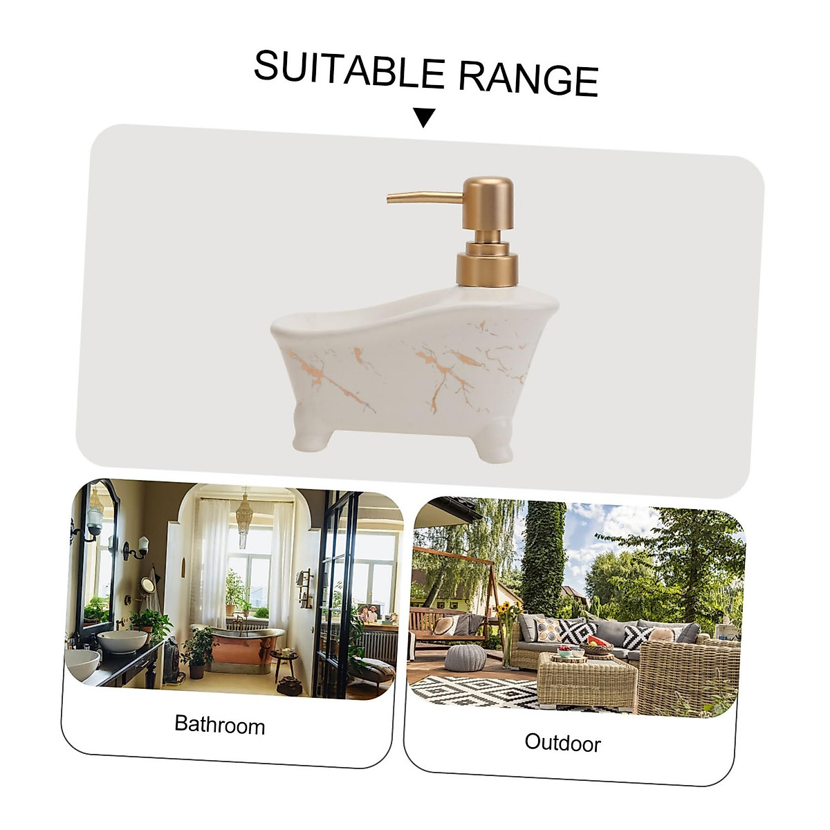 FOMIYES Empty Lotion Sub Bottle 1pc Bottled Storage White Squeeze Bottle Ceramics Hand Plastic Hand Soap Dispenser