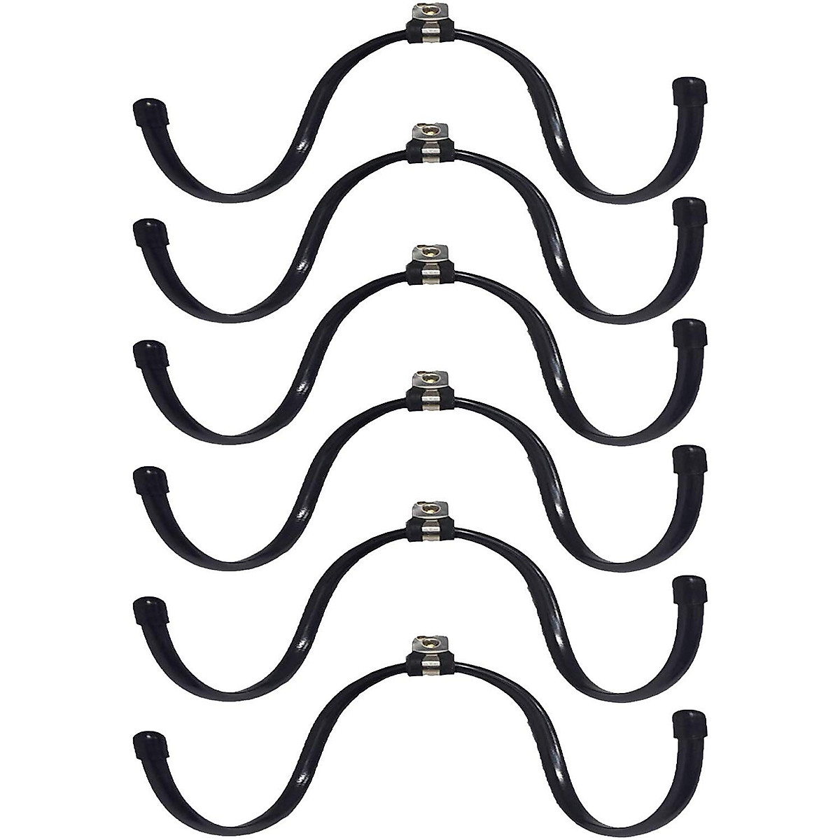 6 Pack—Wall Mount Wine/Towel Rack,Wall Mounted Flexible Adjustable Metal Wine Bottle & Glass Rack Holder | Home & Kitchen Décor | Storage Rack | Wall Mounted Shelves — Rubber protection （No scratches）