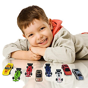 ArtCreativity 25 Pc Diecast Toy Vehicles Playset, Durable Diecast Mini Racer Cars in Assorted Designs, Cool Birthday Party Favors for Kids, Best Birthday Gift for Boys and Girls