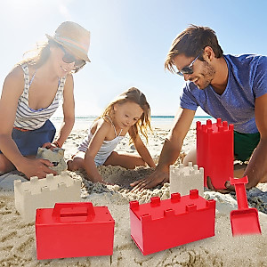 BeneFine Snow Fort Building Block,Snow Brick Maker, Sand Castle Mold,Beach and Snow Toy Brick Form for Kids,Outdoor Winter and Summer Fun Toys（4PCS）