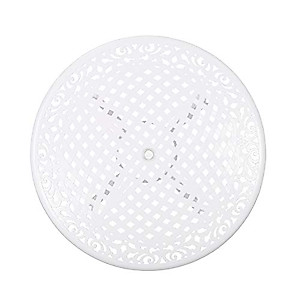 Christopher Knight Home Simon Outdoor Aluminum Round Dining Table, White