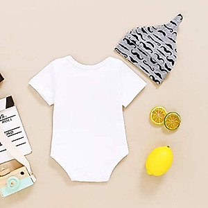 Aslaylme Newborn Boy Matching Outfit Twins Bodysuit Ladies We Have Arrived Romper (White-02, 0-3 Months)