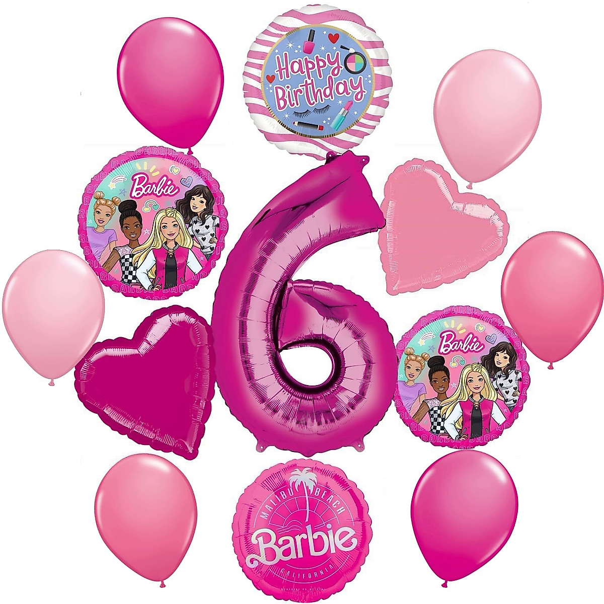 Anagram Dream Together Doll 6th Birthday Party Supplies Balloon Bouquet Decorations