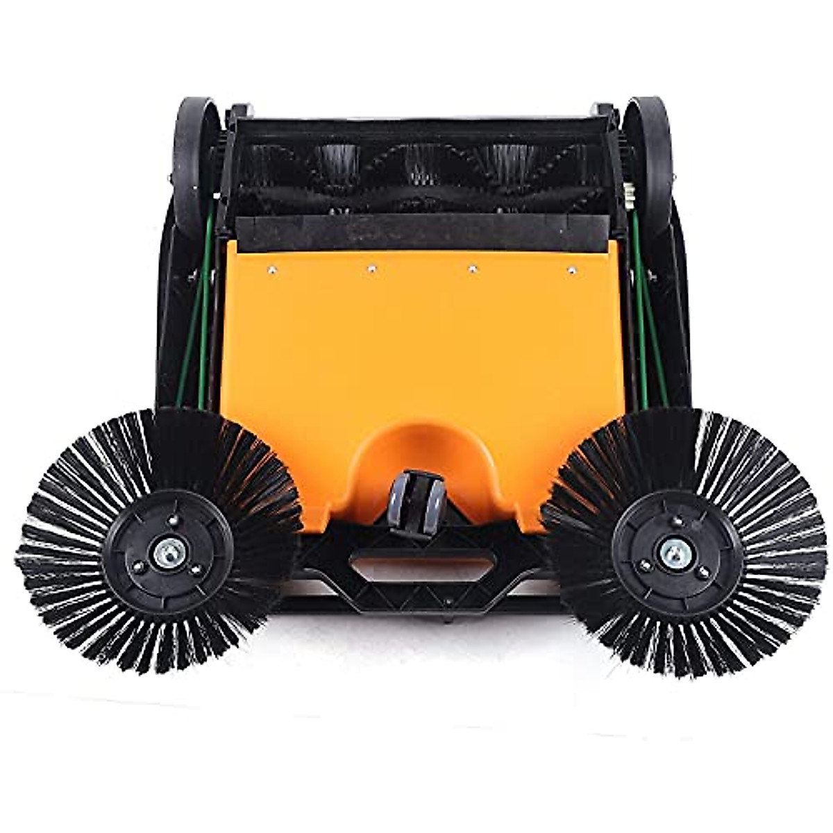YIYIBYUS Hand-Push Sweeping Sweeper,26 Inch 15L Industrial Manual Push Sweeper Foldable Walk-Behind Floor Sweeping Machine for Clean up Garden Warehouse Road School Hotel
