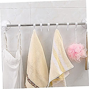 Hanging Rack 1PC Towel Rack Hand Towel Ring Towel Holder Bathroom Towel bar Towel Hanging Hook Hanging Rack Wall Towel Shelf Towel Hanger No Punching Cup White Towel Holder