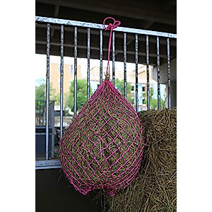 T TEKE Classic Slow hay Feeder hay nets, 40" Length with 2" Holes, Horse Supplies hay Bags for Horses, Goat Feed