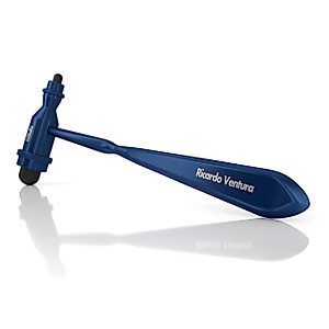 MDF Instruments, Engravable Tromner Neurological Reflex Hammer with Pointed Tip Handle for Cutaneous & Superficial Responses Personalized Custom - Free-Parts-for-Life (MDF555) (Capridium (Blue))