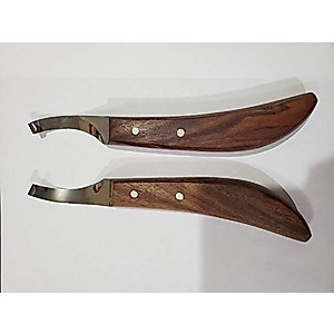 Equinez Tools Farrier Hoof Knives Set of Left and Right Handed Razor Edge Sharped Stainless Steel