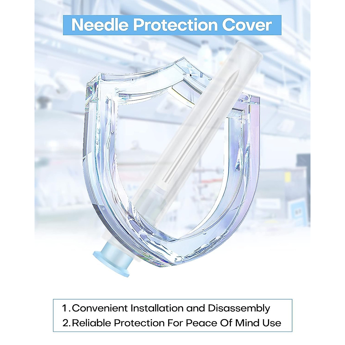 23G 5/8 Inch Needle Luer Lock Industrial Accessories, 100Pcs Individual Package Lab Tools for Refilling Liquid, Inks, Plant and Crafts