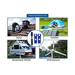 GuiPQS Solar Connectors Solar Panel Cable Connectors Cable Connectors with Tools Solar Panel Connectors Kit Ip67 Waterproof 30A 14awg~10awg (10 Pairs)