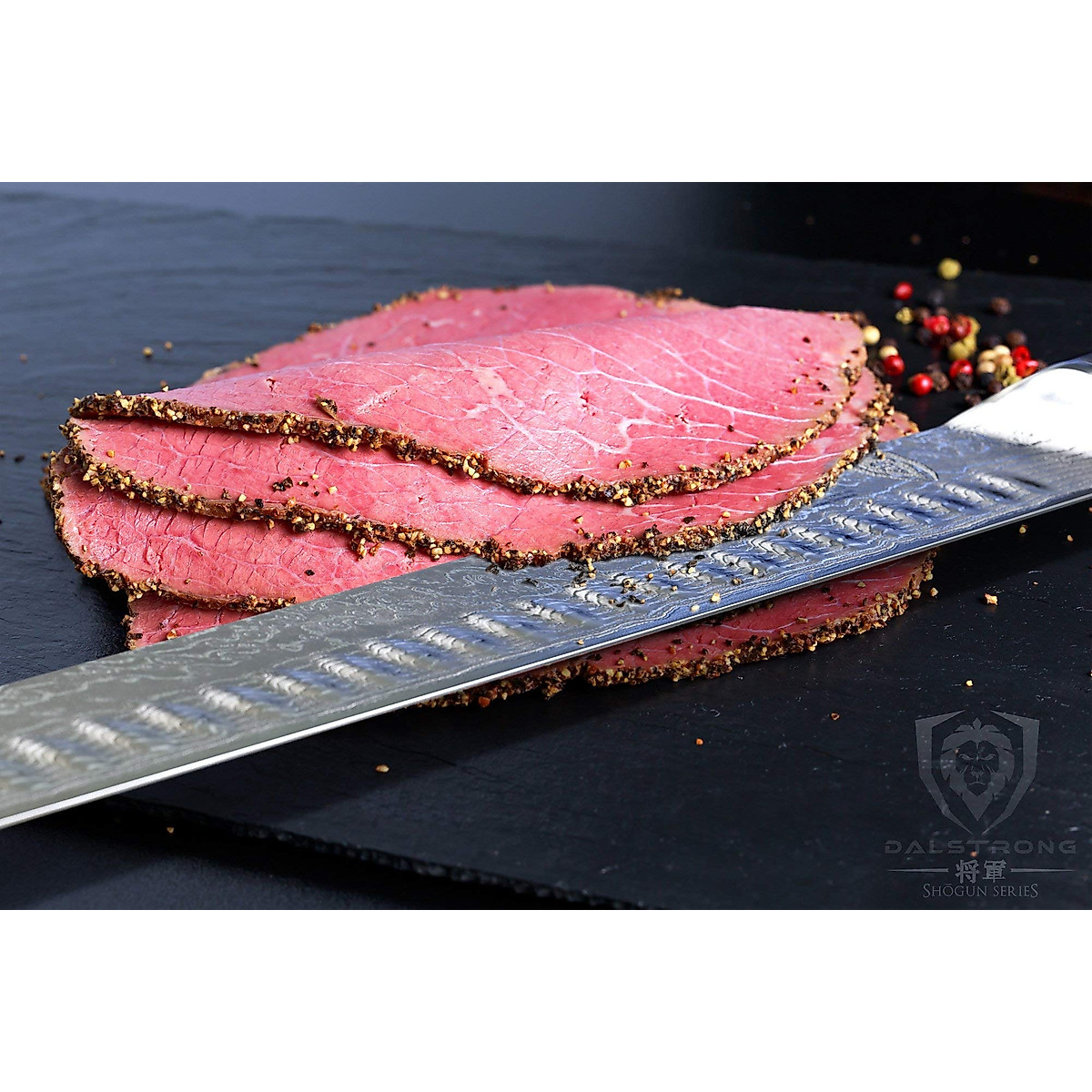 Dalstrong Shogun Series 12" Slicing & Carving Knife - Granton Edge Bundled with the Shogun Series 6" Boning Knife - Japanese AUS-10V - BBQ Knife Bundle