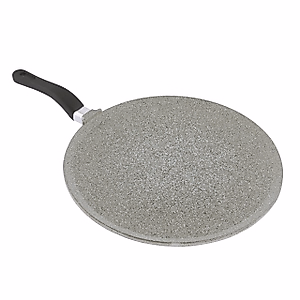 Mopita 32cm/12.6" Non-Stick Cast Aluminum Crepe Pan, Large, Grey