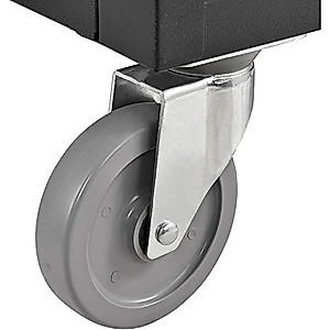 Global Industrial Mobile Security LCD Computer Cabinet Enclosure, Black, 24-1/2"W x 22-1/2"D x 62-3/4"H