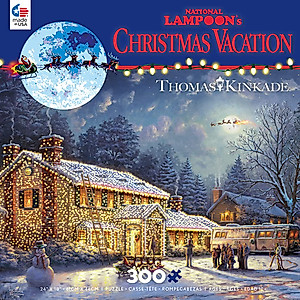 Ceaco - Thomas Kinkade - Holiday Movies - National Lampoons Xmas Vacation - 300 Piece Jigsaw Puzzle