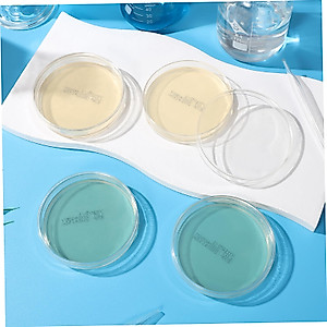 Garneck Set of Petri Dishes Pre-Filled with Agar - Ideal for Mushroom Cultivation Science Experiments & Projects Laboratory Essentials Child Stripe Specimen Collection 10pcs