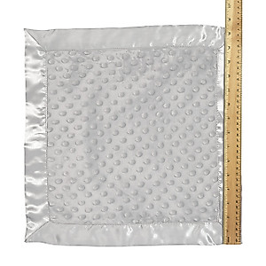 Bearington Baby Small Dottie Creamy White Security Blankie, 16" x 16"