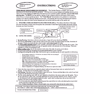 Clyde's Garden Planner - Clyde's Vegetable Planting Slide Chart