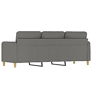 Aisifx 3-Seater Sofa Dark Gray 70.9" Fabric