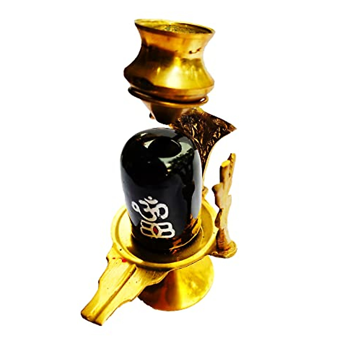 PARIJAT HANDICRAFT Brass Shiva Ling Lingam Shivling Decorative Statue for Hindu Puja